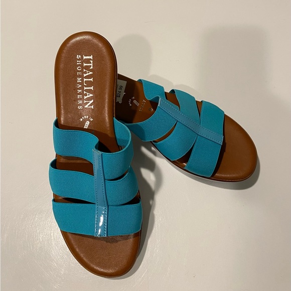 Italian Shoemakers | Shoes | Italian Shoemakers Turquoise Sandals ...